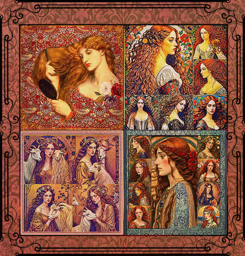 Rossetti's Redheads:A Pre Raphaelite Tribute - Lisa Marie Mercer | gfaa