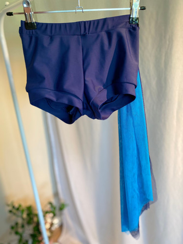 Balera Mesh Draped Bustle Shorts | Dance Donators