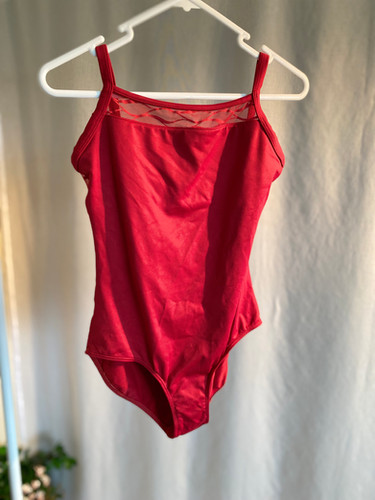 Mirella Red Mesh Leotard | Dance Donators