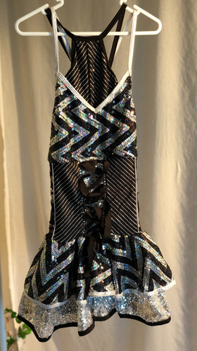 Tilly Black & Silver Jazz Costume | Dance Donators