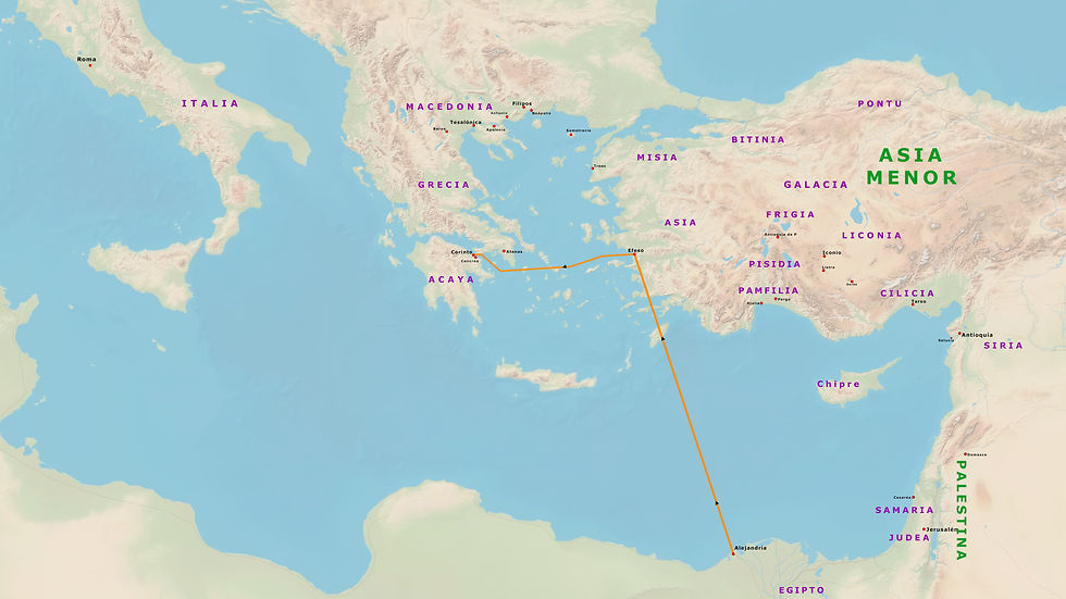 Mapas y diagramas del libro de los hechos de los apóstoles