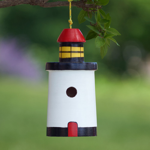 White Lighthouse Birdhouse | Wallingford Farm