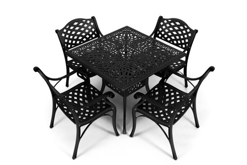4 Seater Lattice with 90cm Square Table | Eloff Patio