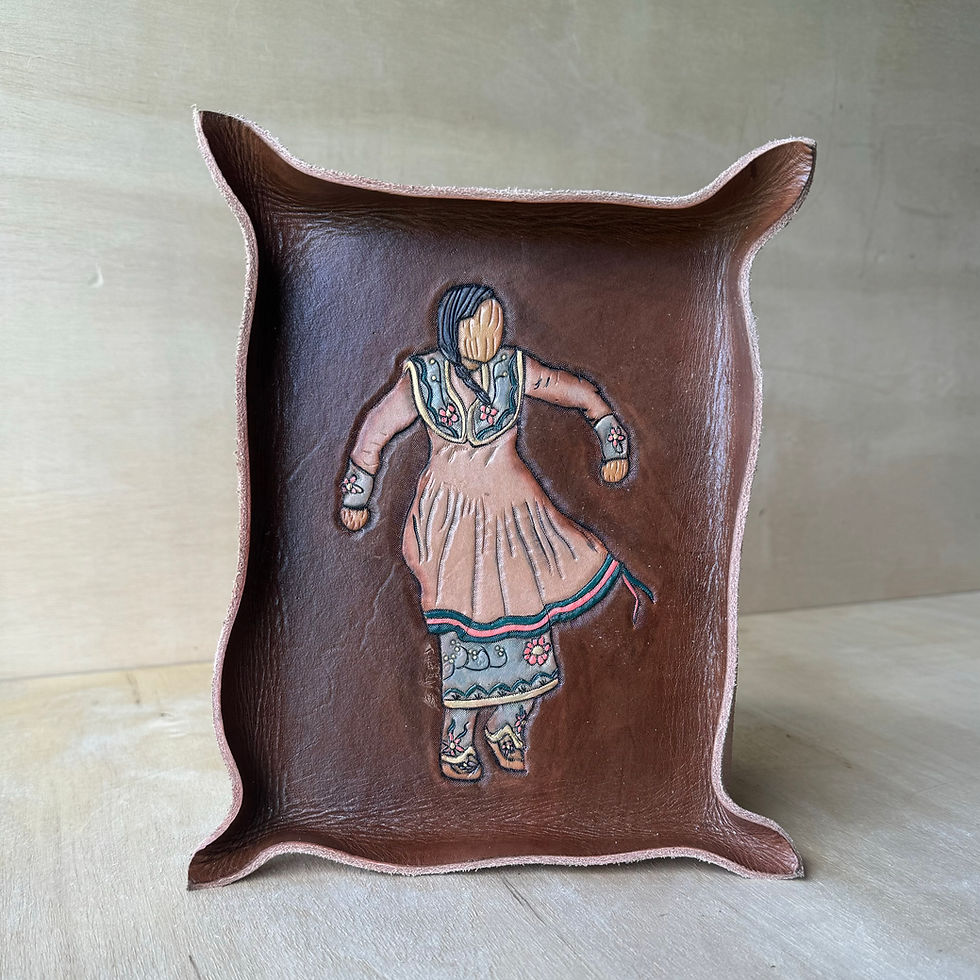 Valet Tray - Female Dancer | Redeye Leather Co