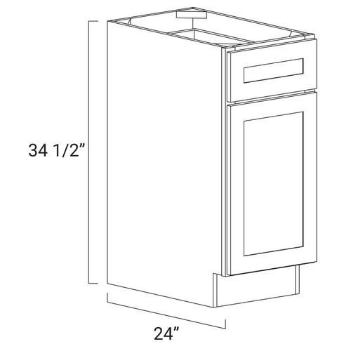 9" Base Cabinet B09 ASSEMBLED | Cabinets Connect LLC