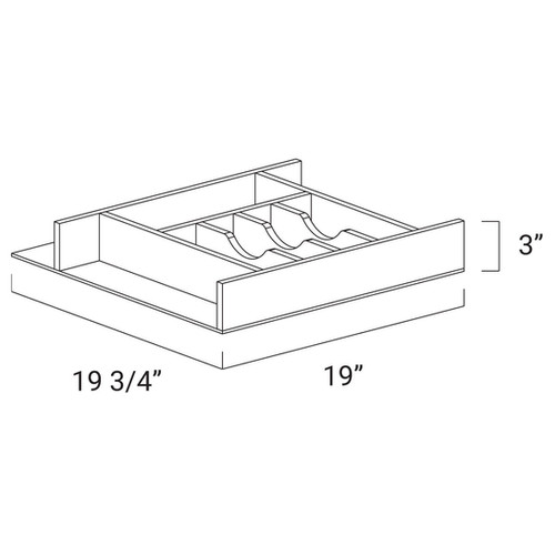 Wood Cutlery Divider | Cabinets Connect LLC