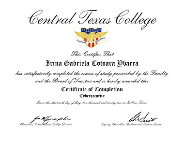 Diplomas/Certificates/Awards | Gabriela Cotoara