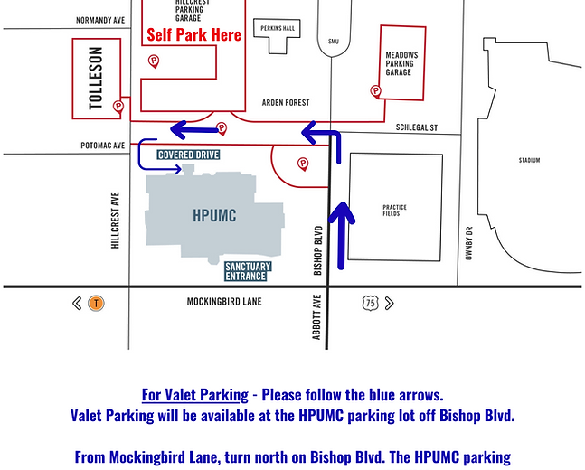 HPUMC Parking Map