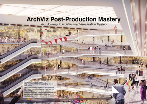 Archviz Photoshop File - Complete Layers: Mall Interior | Fernando ...