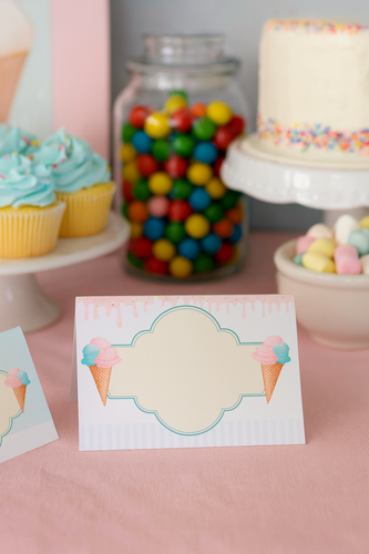 DIY Printable Ice Cream Food Tent Labels – Instant Download | The Pink ...