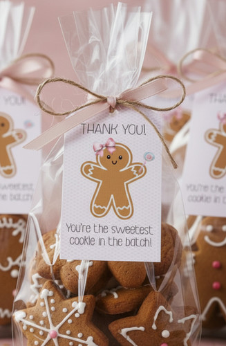 Pink Gingerbread Thank You Tags (Printable) | The Pink Papermill