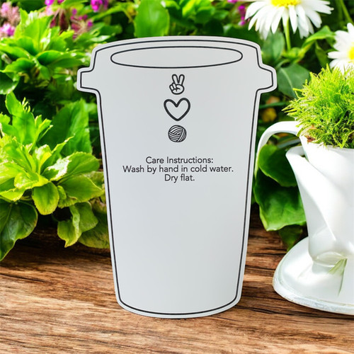 Coffee Cup Cozy Display Cards | Custom Coffee Cup Cards | Infinity Paper