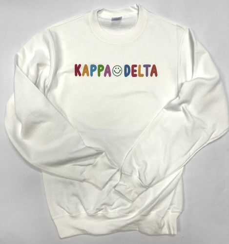 Kappa Delta Multi-Color with smiley face | The Sorority Place
