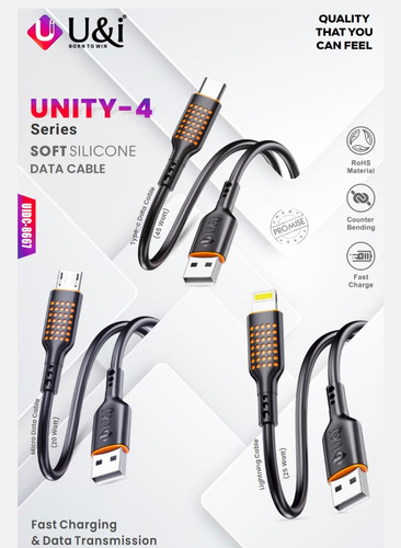 U&i Soft Silicon Data Cables 1m(Unity 4) | Ajanta Watch House