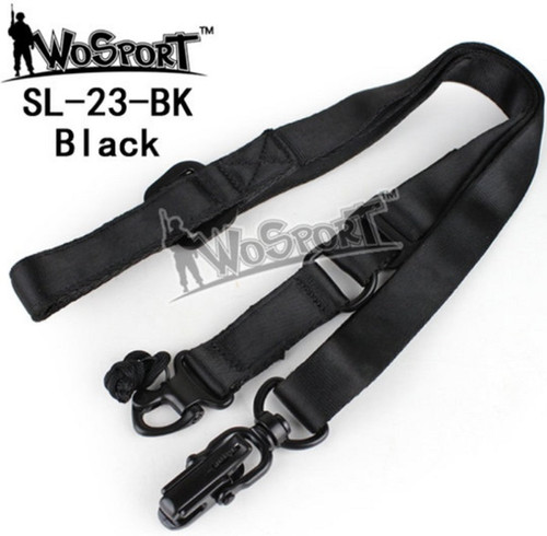 WOSPORT MS2 DOUBLE POINT STANDARD SLING BLACK | bulldog tatico