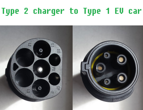 Type1 to Type2 adapters | UK EV SHOP Cheap V2L