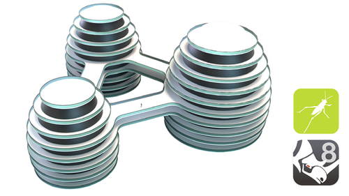 Parametric Multi Building Structure with Connection Sky Bridge | David Copete
