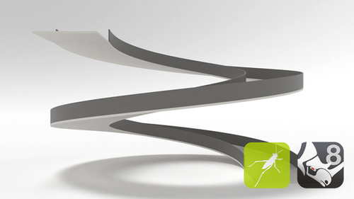 Spiral Car Ramp with Walls | David Copete