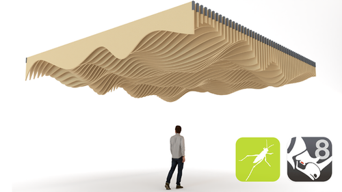 Parametric Decorative Ceiling Array Design | David Copete