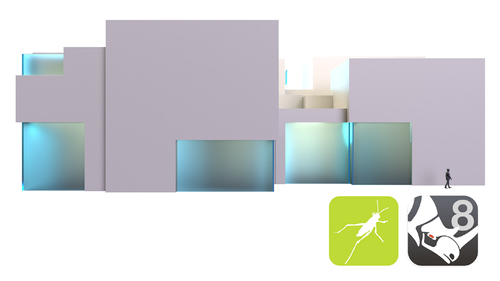 Parametric Square Building Forms with Openings | David Copete