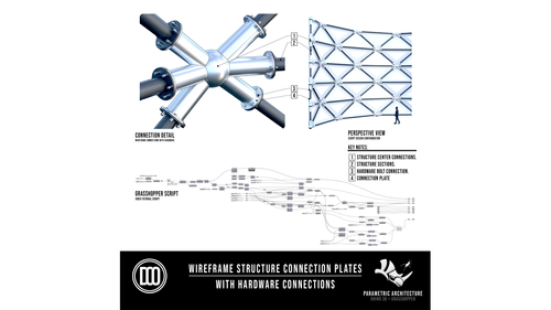 Structure with Connections from wireframe with Hardware | David Copete