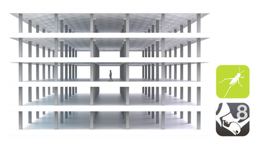 Parametric Multi Floor Building Script - Waffle Slab Structure | David Copete