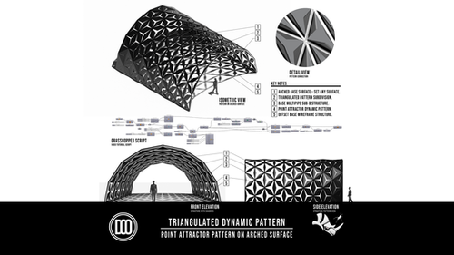 Triangulated Dynamic Pattern On Any Surface | David Copete