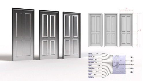 Parametric Door With Panels | David Copete