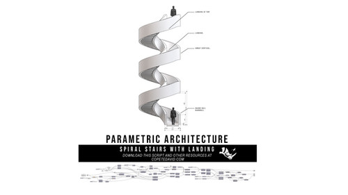 Spiral Stairs with landing | David Copete