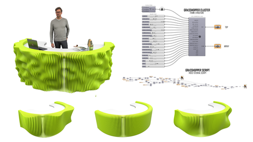Parametric Desk Random Form Array | David Copete
