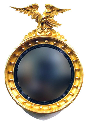 A Fine 19th Century Giltwood Bull’s Eye or Butler’s Mirror ...