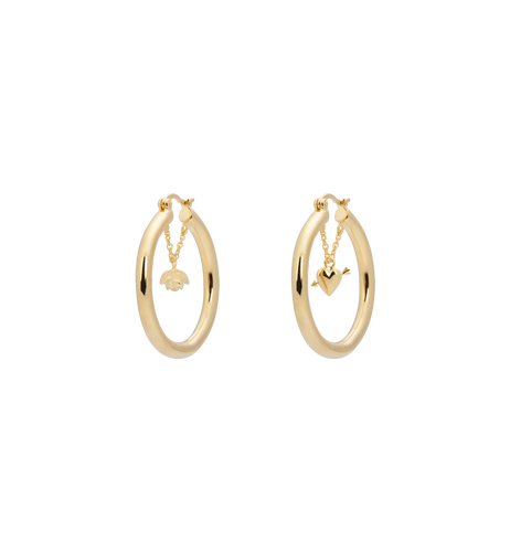 Anna + Nina Love Story Hoop Oorbellen | Pracht.nl