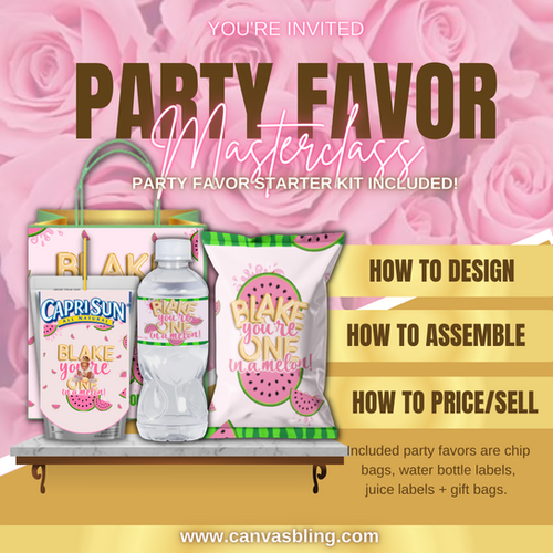 Party Favor Masterclass | Canvas Bling