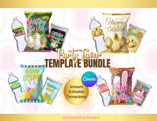 Easter MEGA Template Bundles (editable) | Canvas Bling