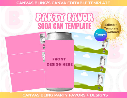 Soda Can Blank Template | Canvas Bling