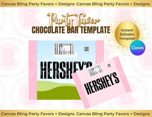 Chocolate Bar Blank Template | Canvas Bling