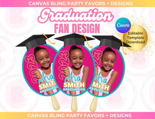 Oval Fan Template | Canvas Bling