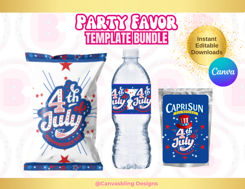 July 4th Bundle (editable) | Canvas Bling