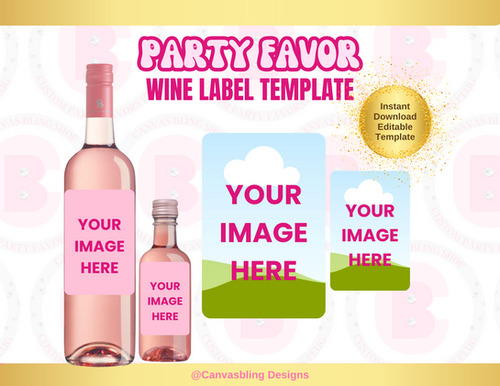 Wine Label Blank Template | Canvas Bling