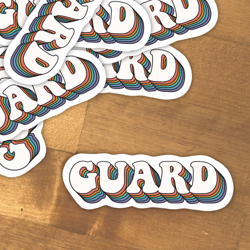 Retro Guard Sticker | The Marching Arts