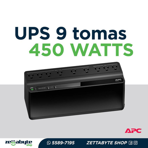 UPS APC 850 VA 450 WATTS BE850M2- LM | ZettaByte | soporte
