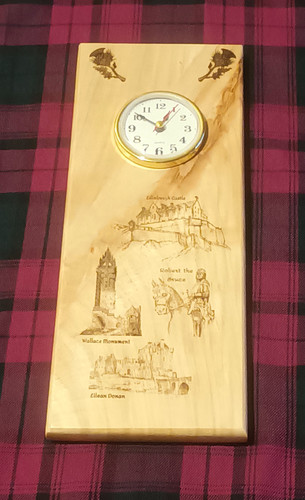 Scotland Wall clock | THE COORIE WOODSHOP