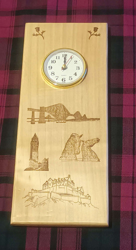 Scotland Wall clock | THE COORIE WOODSHOP