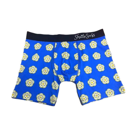 Shuttlesocks Blue Yorkshire Rose Boxers | Miller & Hunt