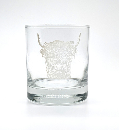 Highland Cow Glass Tumblers (Set of 4) | Miller & Hunt