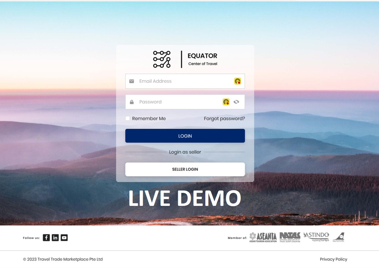 Live Demo to hotels | Equator