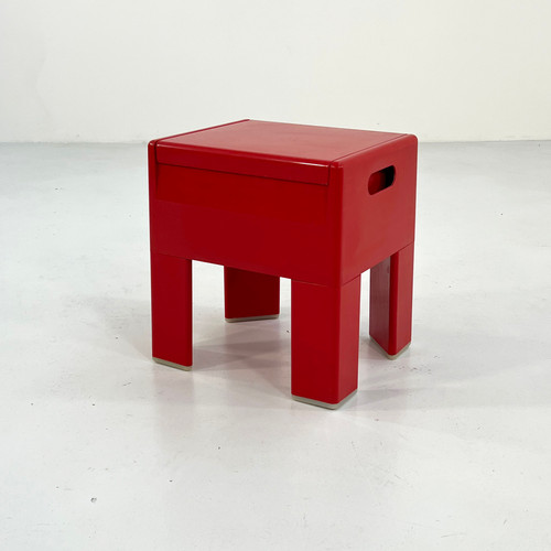 Red G-Box Stool & Container Box by Olaf von Bohr for Gedy, 1970s - SOLD ...