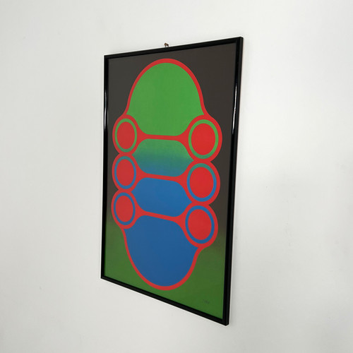 Abstract Serigraphy by Tuan Pham, 1970s - SOLD | Kooloomodern