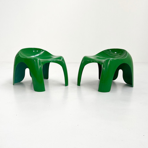 Pair of Green Efebo Stools by Stacy Dukes for Artemide, 1960s - SOLD ...