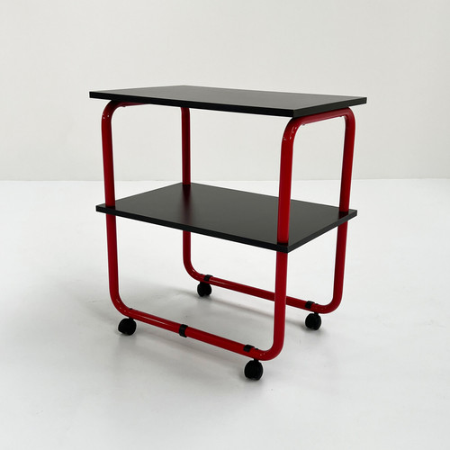 Tubular Trolley in Metal & Wood, 1980s | Kooloomodern